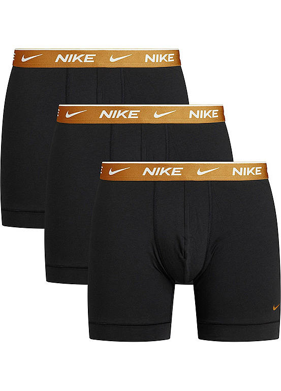 Nike Pack of 3 Long Leg Logo Print Boxers | Freemans