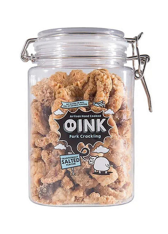 Oink Traditionally Salted Pork Scratching Jar | Freemans