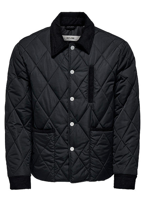 Only & Sons Johnny Quilted Jacket | Freemans