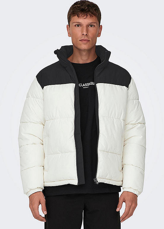 Only & Sons Quilted Jacket | Freemans