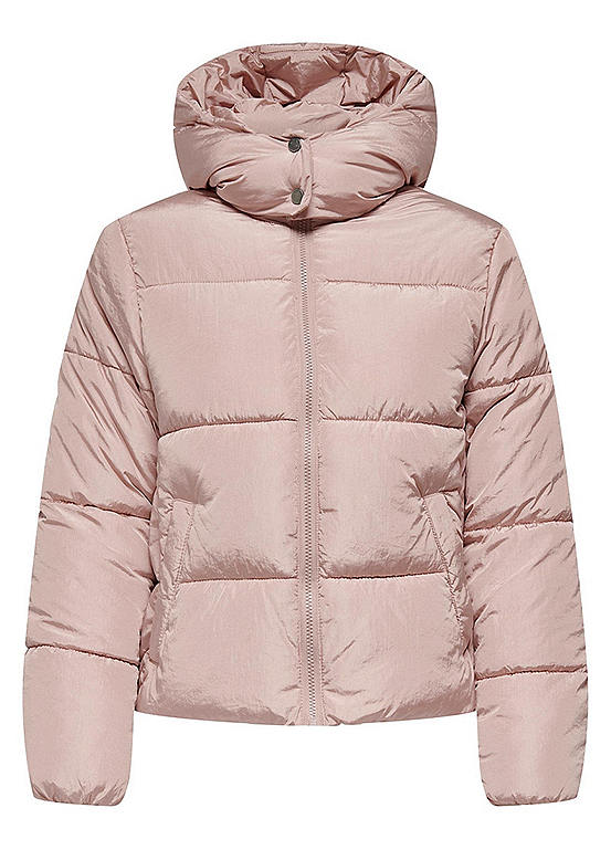 Only Hooded Fitted Puffer Jacket | Freemans