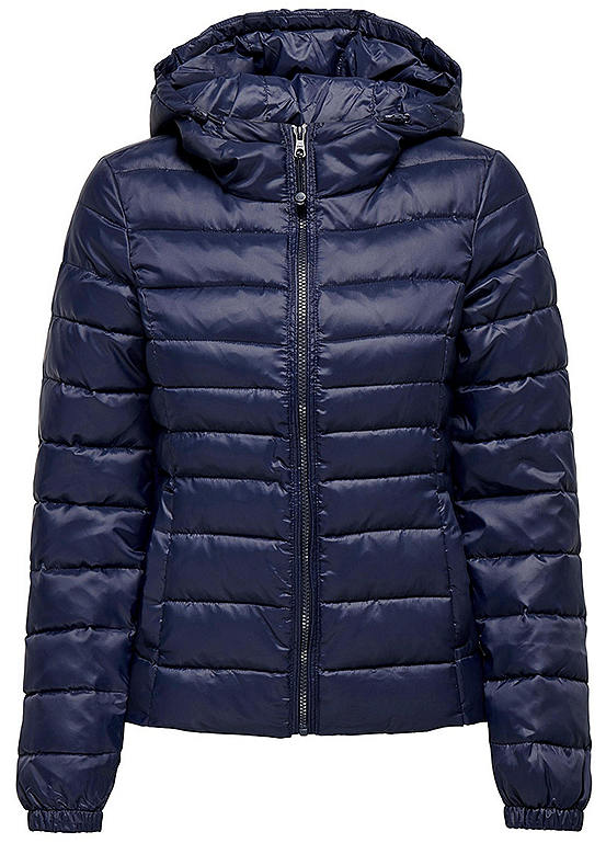 Only Hooded Quilted Jacket | Freemans