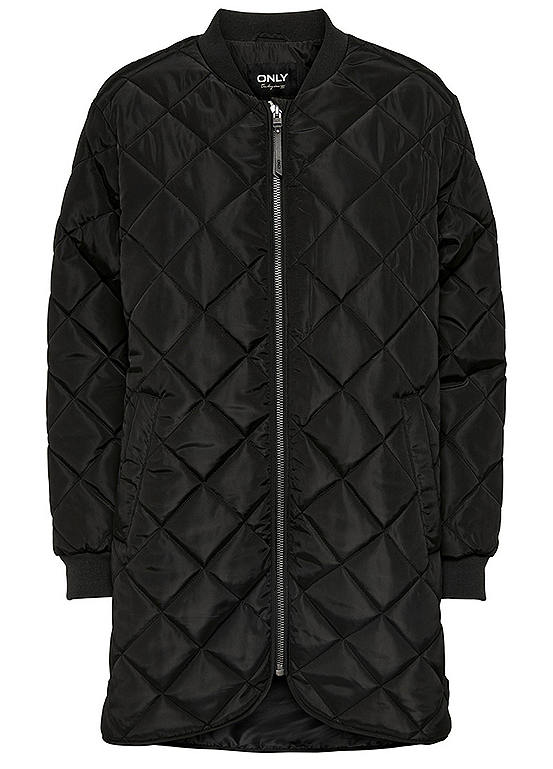 Only Long Quilted Jacket | Freemans