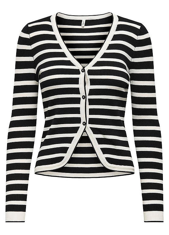 Only Stripe Knitted Cardigan | Freemans
