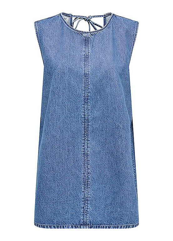 Only Vigga Mini Open Back Denim Dress | Freemans