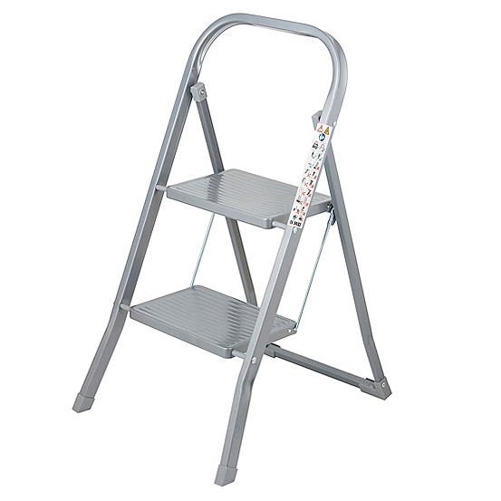 Our House Tread Steel 2 Tier Step Ladder | Freemans