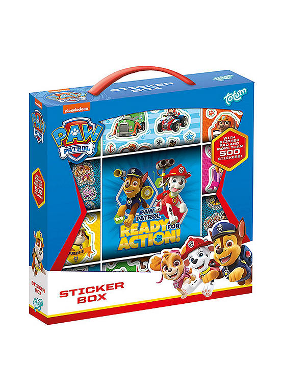 Paw Patrol Large Sticker Box craft set | Freemans