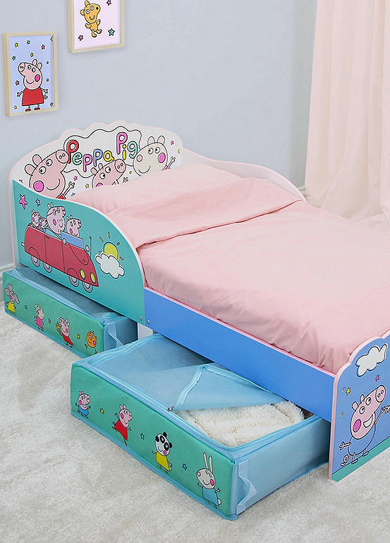 Peppa Pig Playful Toddler Bed with Storage | Freemans