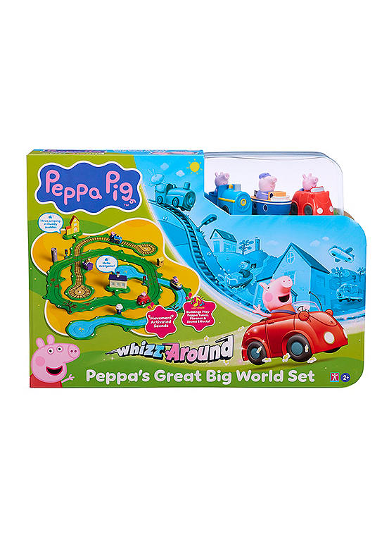 Peppa Pig Whizz Around Great Big World Set | Freemans