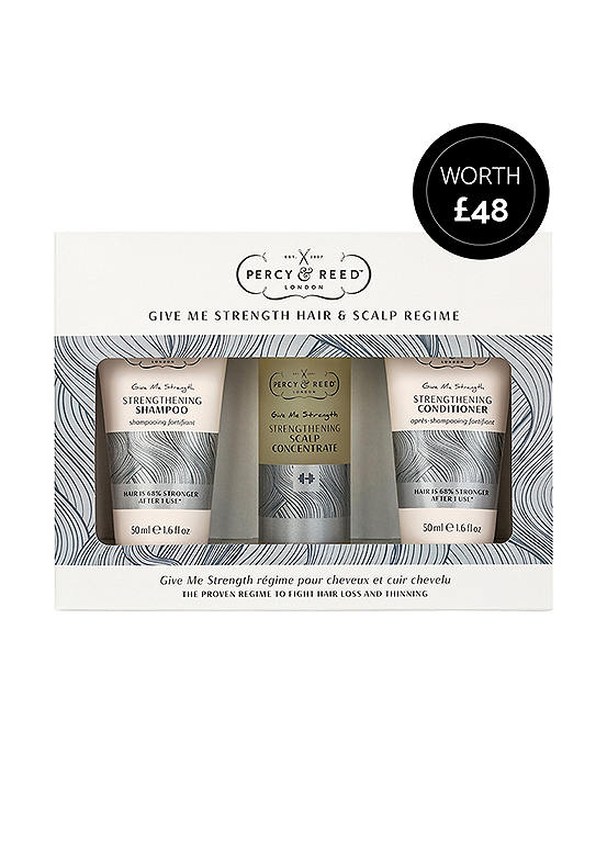 Percy & Reed Give Me Strength Hair & Scalp Regime Gift Set | Freemans