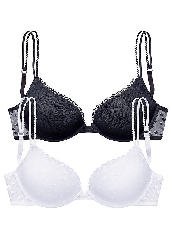 Petite Fleur Pack of 2 Push-Up Bras | Freemans
