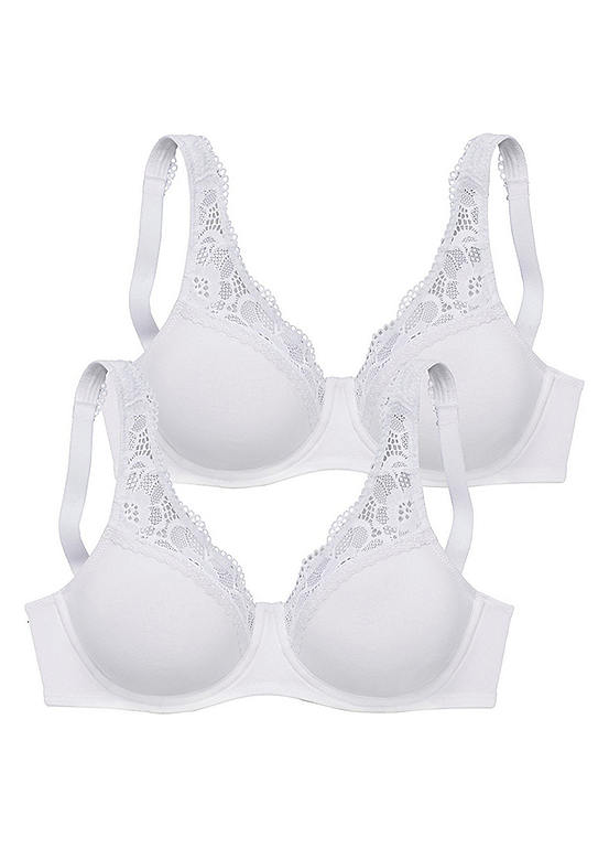Petite Fleur Pack of 2 Underwired Non-Padded Minimizer Bras | Freemans