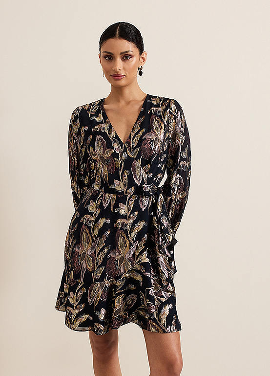 Phase Eight Amelia Navy Dress | Freemans
