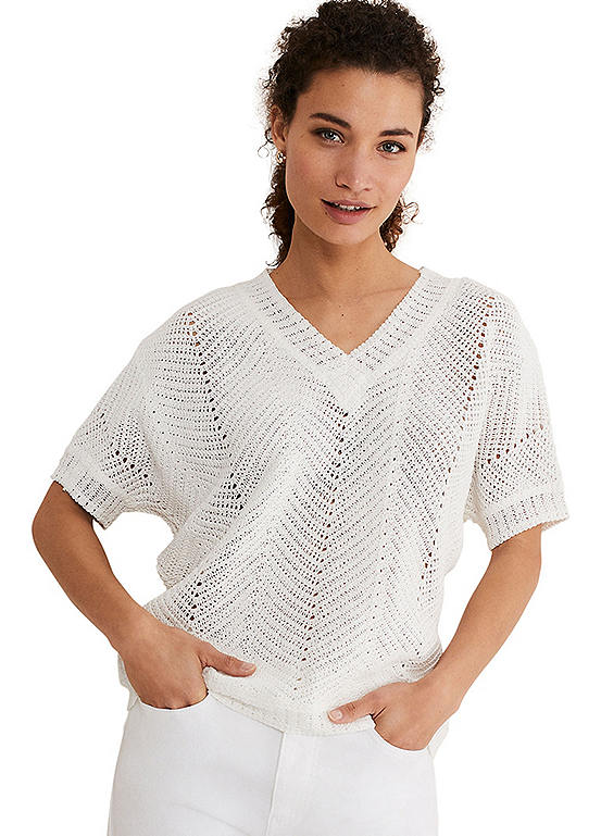 Phase Eight Avas Crochet Knit Top | Freemans