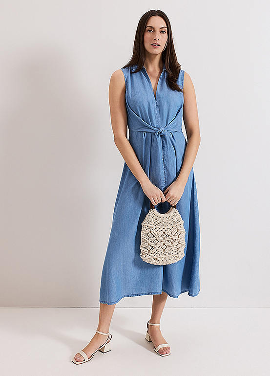 Phase Eight Becky Chambray Dress | Freemans
