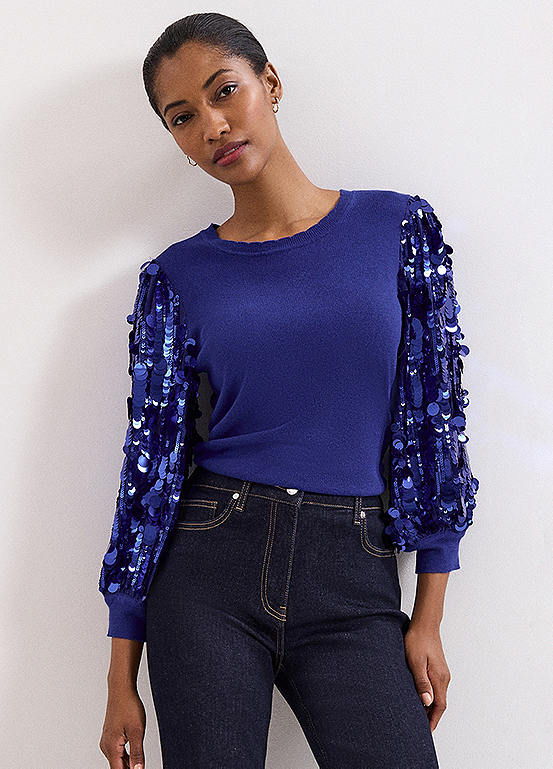 Phase Eight Becky Sequin Jumper | Freemans