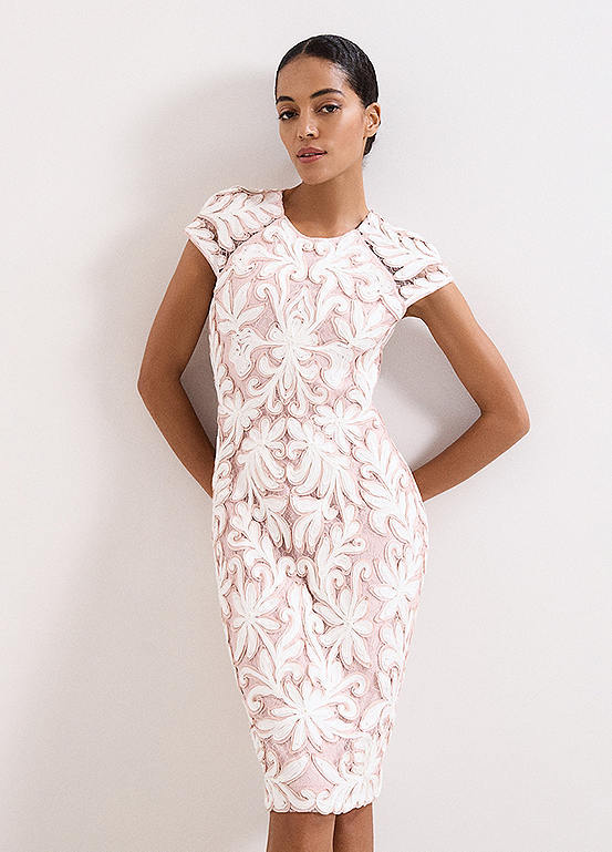 Phase Eight Karima Tapework Midi Dress | Freemans