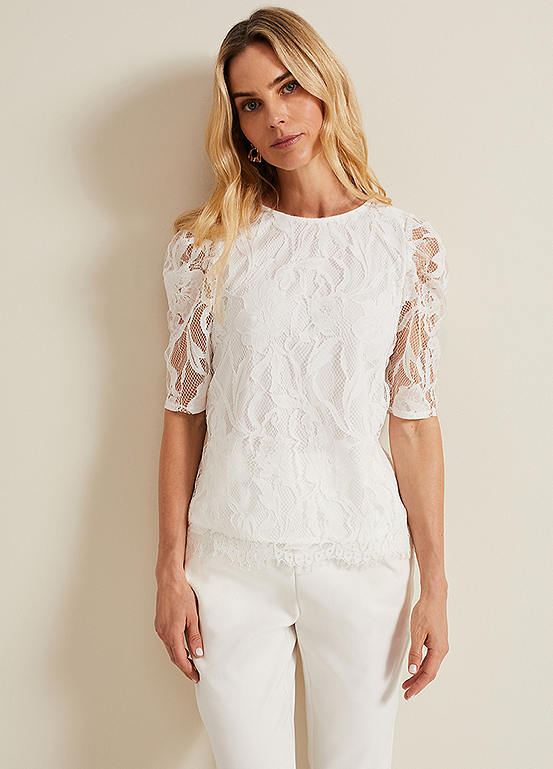 Phase Eight Kaycee Scallop Lace Top | Freemans
