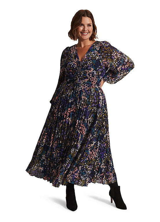 Phase Eight Kindra Floral Pleated Midi Dress | Freemans