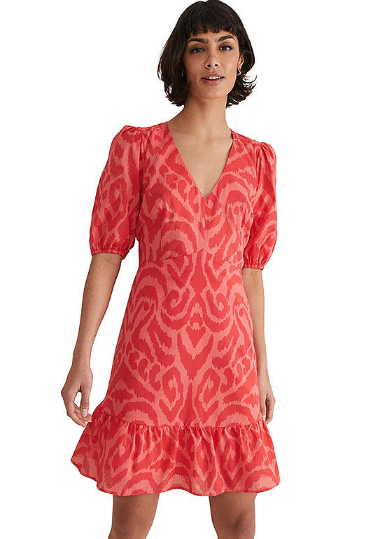 Phase Eight Krystal Cotton Abstract Mini Dress | Freemans