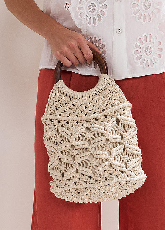 Phase Eight Macrame Bucket Bag | Freemans