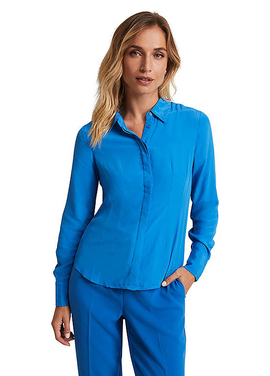 Phase Eight Nadelina Luxe Plain Fitted Shirt | Freemans