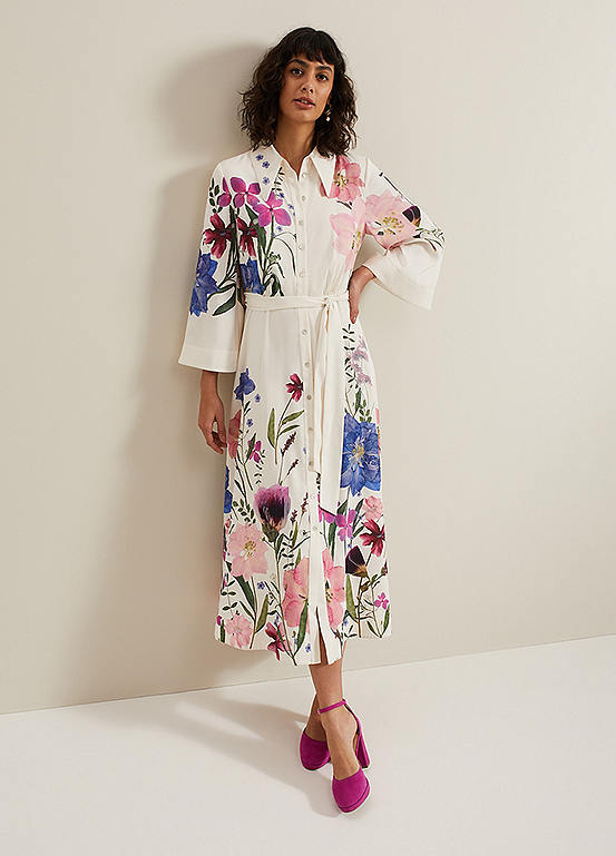 Phase Eight Salli Printed Shirt Dress | Freemans