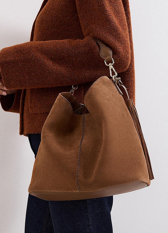 Phase Eight Suede Tassle Bag | Freemans