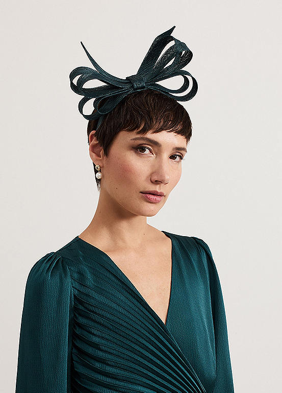 Phase Eight Teal Bow Headband | Freemans