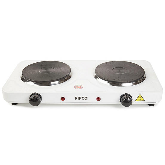 Pifco Electric Double Hob - White | Freemans
