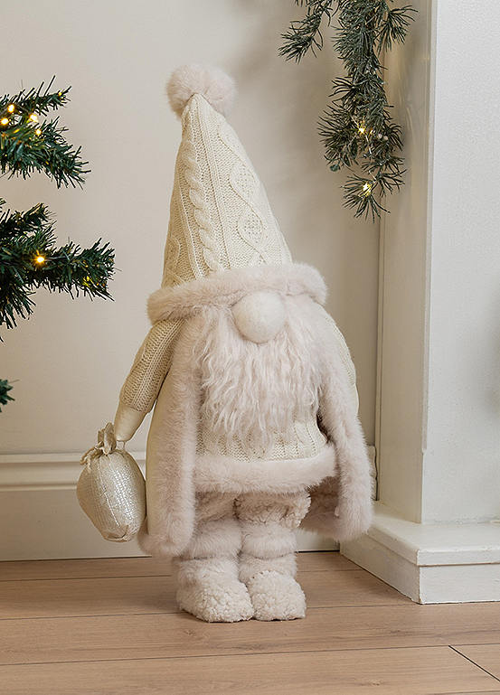 Plush White Standing Santa Gonk | Freemans