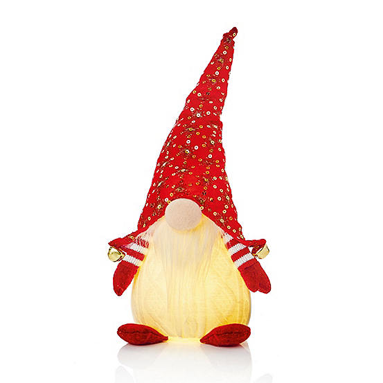 Premier 40cm Light Up LED Red-Gold Standing Gonk | Freemans