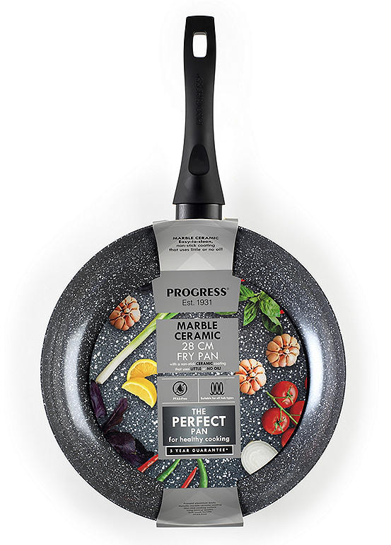 Progress Marble Ceramic 28cm Frying Pan | Freemans