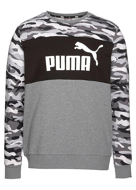 Puma Essential Camo Crew Neck Sweatshirt | Freemans