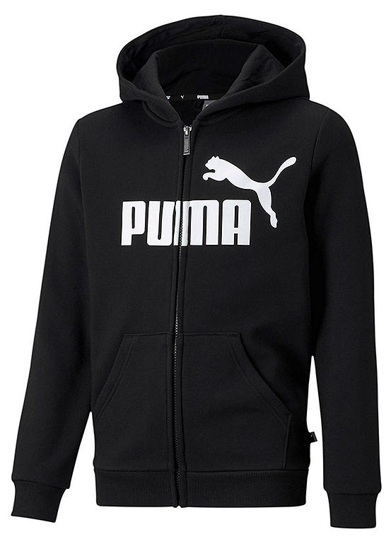 Puma Kids Essentials Logo Full Zip Hoodie | Freemans