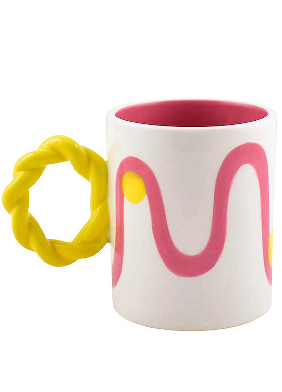 Que Rico Handpainted Miguel Raya Rosada Ceramic Mug | Freemans