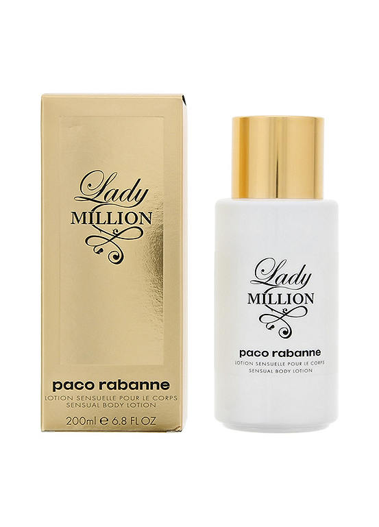 Rabanne Lady Million Body Lotion 200ml by Paco Rabanne | Freemans