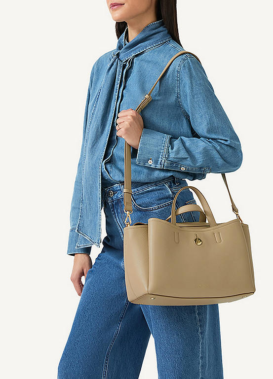 Radley London Bathurst Mews Medium Ziptop Stone Grab Bag | Freemans