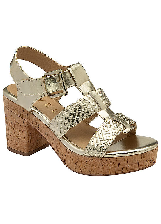 Ravel Gold Rewley Sandals | Freemans
