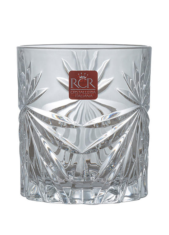 RCR Oasis Set of 6 Glass Crystal Tumblers | Freemans