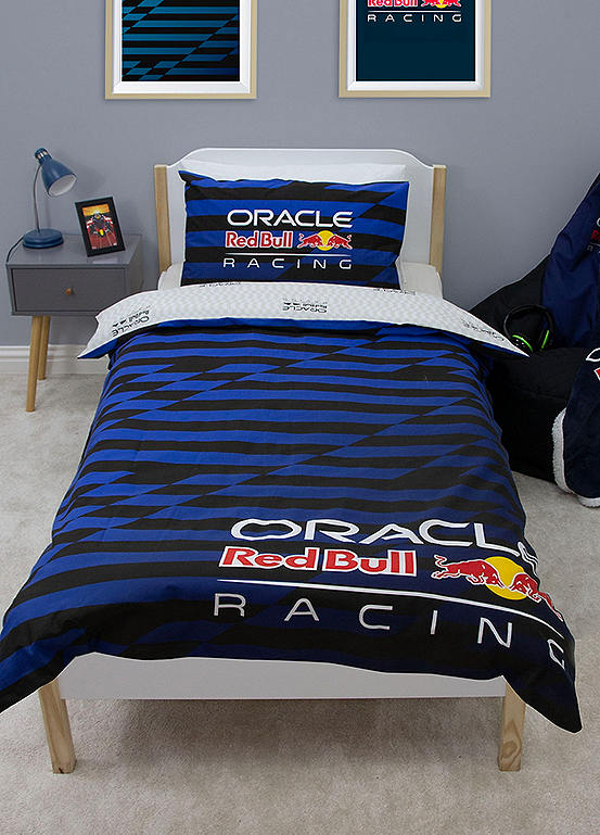 Red Bull Racing Automatic Reversible Single Duvet Cover Set | Freemans