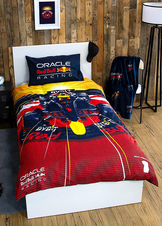 Red Bull Racing Speed Single Panel Duvet Cover Set | Freemans