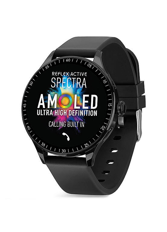 Reflex Active Spectra AMOLED Calling Smart Watch - Black | Freemans