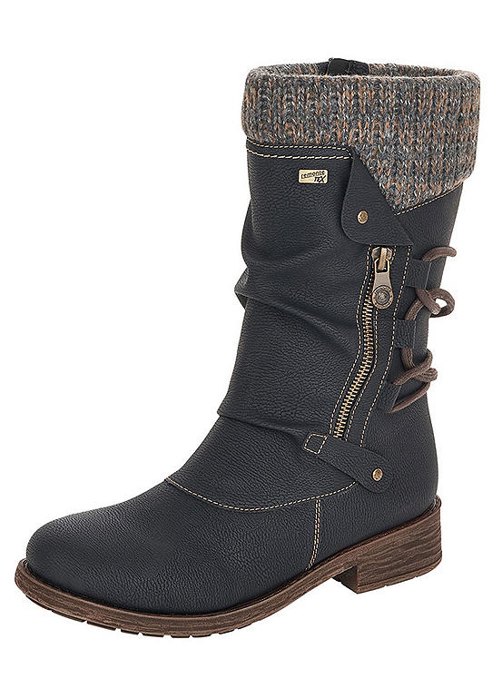 Remonte Knit Collar Winter Boots | Freemans