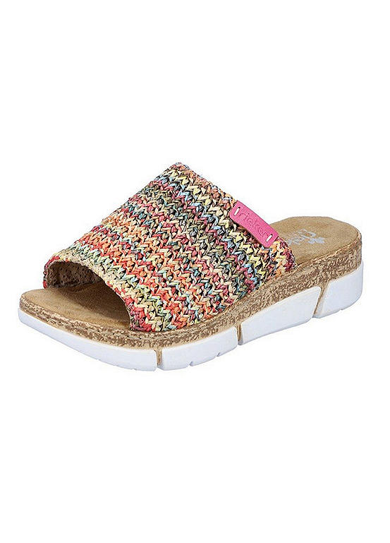 Rieker Colourful Slip-On Mules | Freemans
