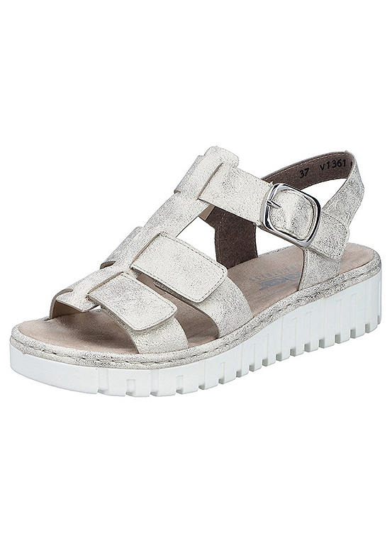 Rieker Metallic Platform Sandals | Freemans