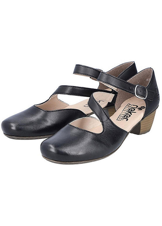 Rieker Strappy Block Heel Shoes | Freemans