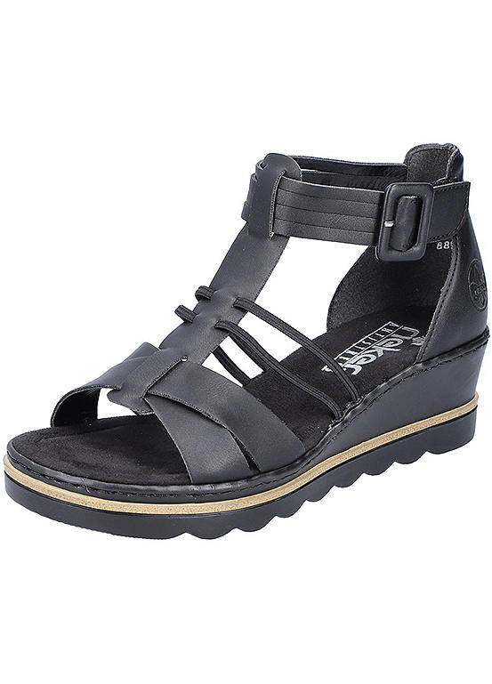 Rieker Strappy Wedge Heel Sandals | Freemans
