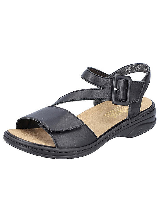 Rieker Velcro Fastening Leather Sandals | Freemans