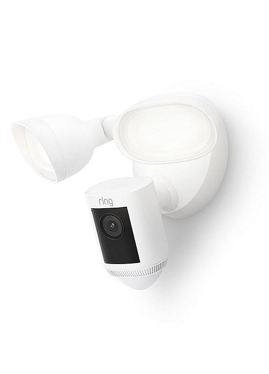 Ring Floodlight Camera Wired Pro - White | Freemans